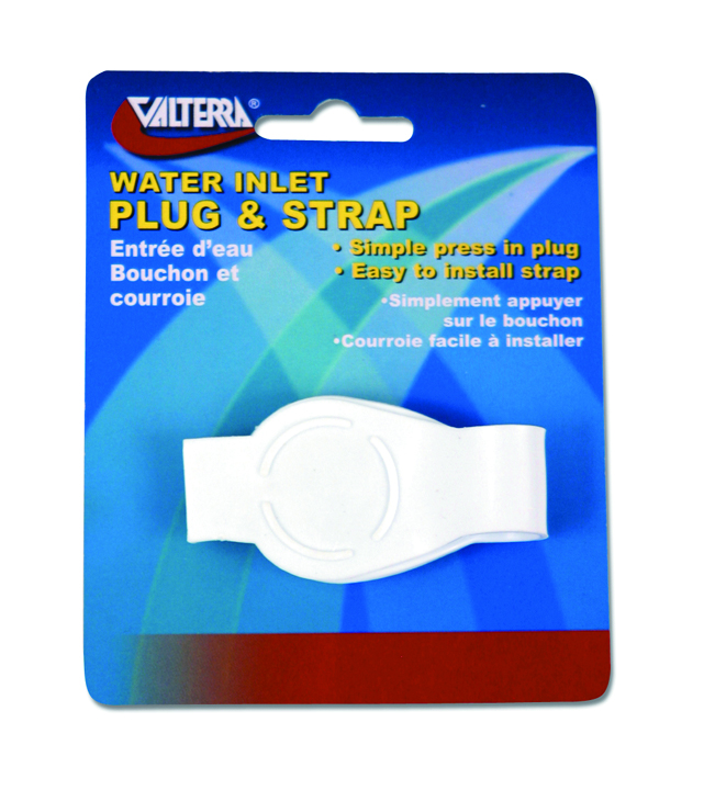 Water Inlet Plug, 3/4″, With Strap, White, Carded – RV News