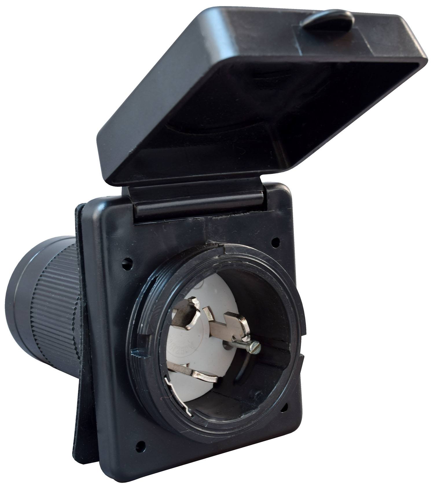 50a power Inlet, Black, Carded – RV News