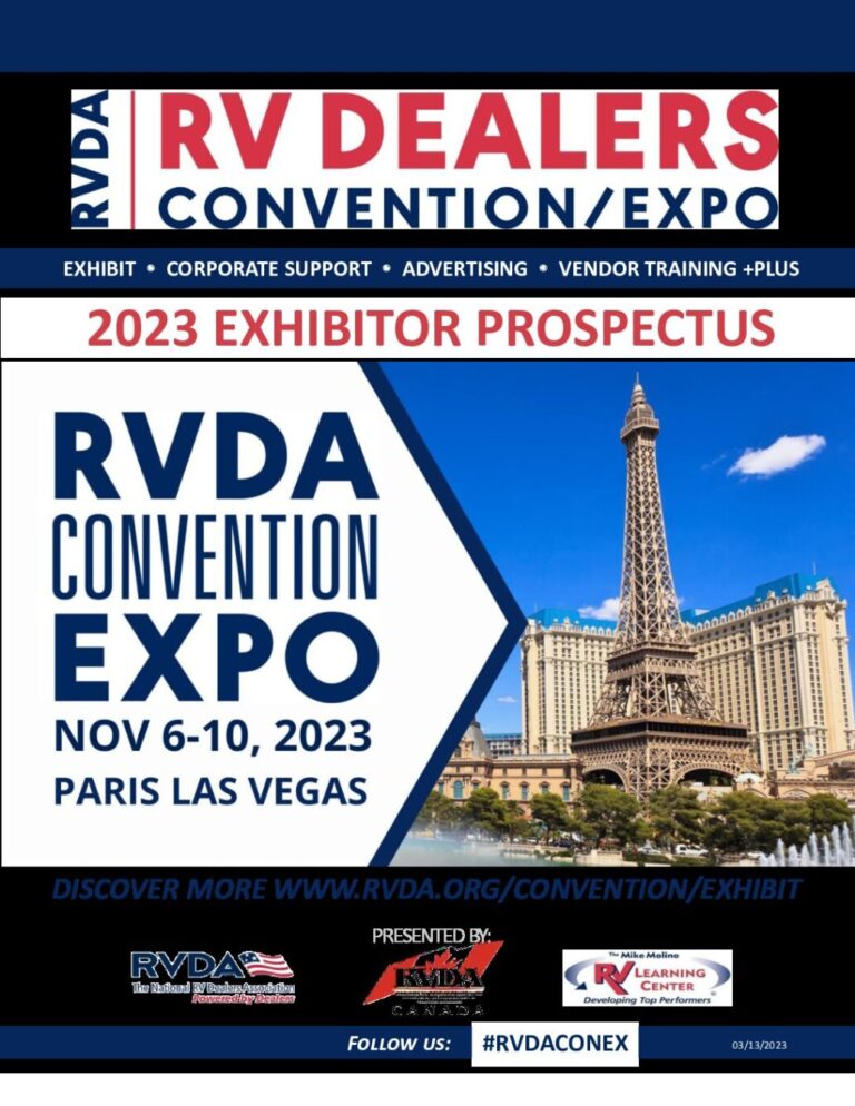 RVDA Opens Convention/Expo Dealer Registration - RV News