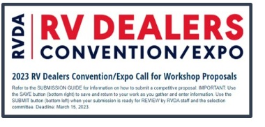 RVDA Seeks Workshop Submissions - RV News