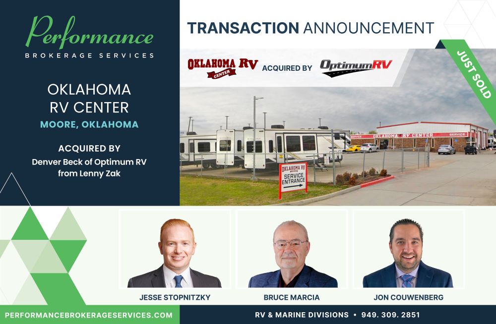 Optimum RV Obtains Oklahoma RV Center - RV News
